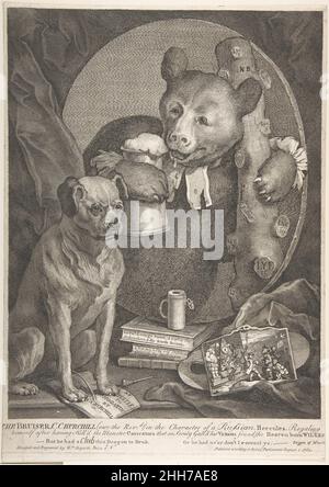 The Bruiser 1 August 1763 by William Hogarth Stock Photo - Alamy