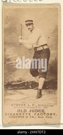 Stovey, Left Field, Philadelphia Athletics, from the Old Judge series ...