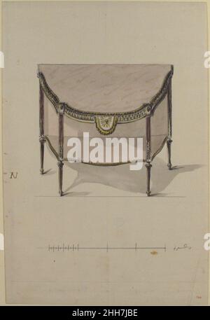 Drawing, Design for a Console Table, ca. 1810 Stock Photo - Alamy