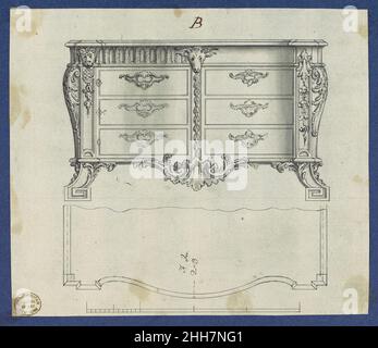 French Commode, from Chippendale Drawings, Vol. II, Thomas Chippendale ...