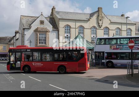 Truro bus station, Cornwall, UK Stock Photo - Alamy