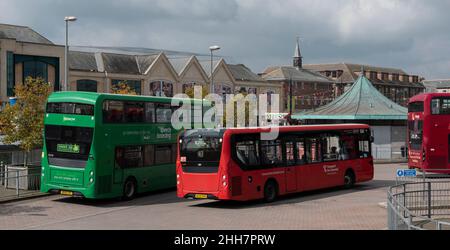 Truro bus station, Cornwall, UK Stock Photo - Alamy