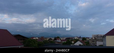SOCHI, RUSSIA - JUNE, 06, 2021: Mountain view near Sochi Adler ...
