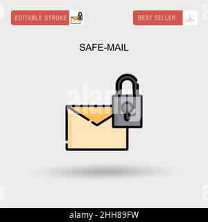 envelope mail with padlock vector illustration design Stock Vector ...