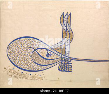 Tughra (Insignia) of Sultan Süleiman the Magnificent (r. 1520–66) ca ...