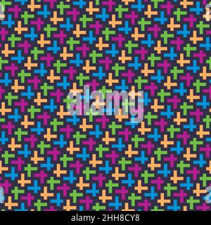 Seamless geometric criss cross vector pattern. Modern hand drawn ...