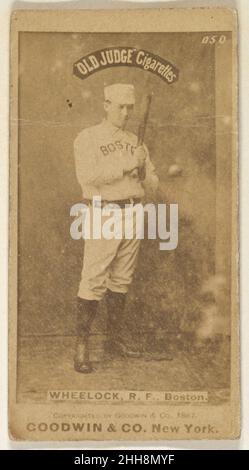Wheelock, Right Field, Boston, from the Old Judge series (N172) for Old ...
