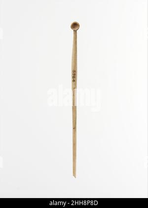 Bone ligula (ear pick), ca. 1st–3rd century A.D., Roman, Bone, H.: 4 1/ ...