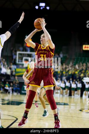 Morgan State Lady Bears center Jael Butler (22) attempts a jumper ...