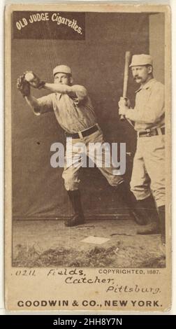John Joseph "Jocko" Fields, Catcher, Pittsburgh, from the Old Judge ...