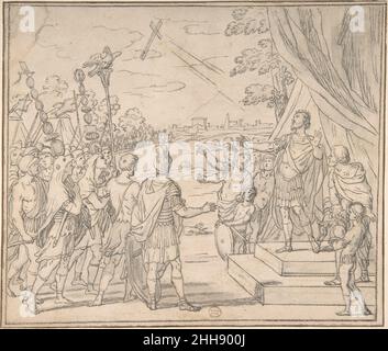 Vision of Constantine, copy after a drawing by Giacinto Gimignani 1887 ...