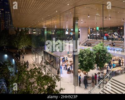 Apple Store in Chicago designed by Norman Foster Stock Photo - Alamy