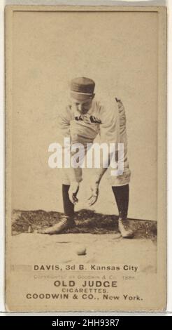 James J. "Jumbo" Davis, 3rd Base, Kansas City Cowboys, from the Old ...