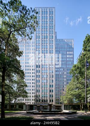 Gateway Center in downtown Pittsburgh, Pennsylvania, was a key focal ...
