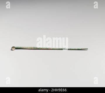 Bronze ligula (ear pick), Roman, ca. 3rd–4th century A.D., Roman ...