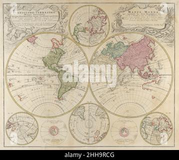Planiglobii Terrestris Mappa Universalis..., 1746 Stock Photo - Alamy