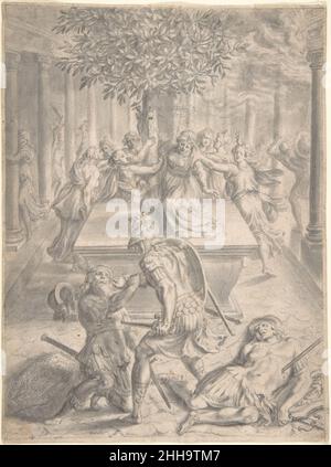 The Sack of Troy: Pyrrhus Killing Priam 2002 by Franz Cleyn Stock Photo ...