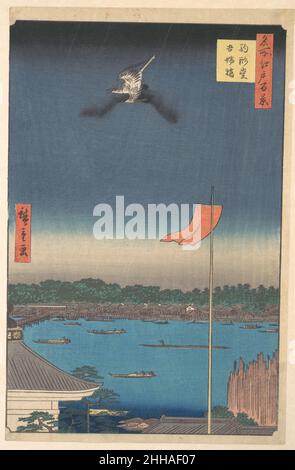 Azuma Bridge from Komagatado Temple, from the series One Hundred Famous ...