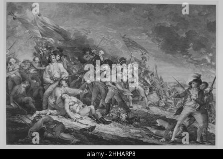A historic depiction of the Battle of Bunker Hill on June 17, 1775 ...