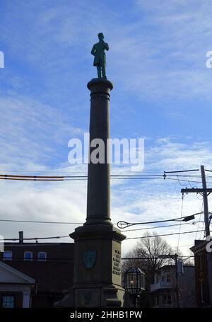 Soldiers Monument - Chelsea, Massachusetts Stock Photo - Alamy