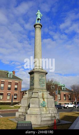 Soldiers Monument - Chelsea, Massachusetts Stock Photo - Alamy