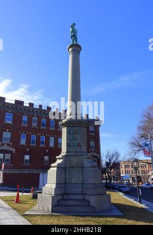 Soldiers Monument - Chelsea, Massachusetts Stock Photo - Alamy