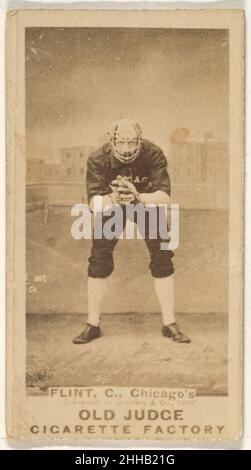 Frank Sylvester "Silver" Flint, Catcher, Chicago, from the Old Judge ...