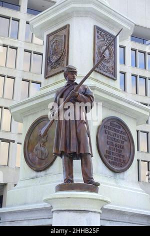 Soldiers' Monument, figure 1 of 4 - Worcester, MA Stock Photo - Alamy