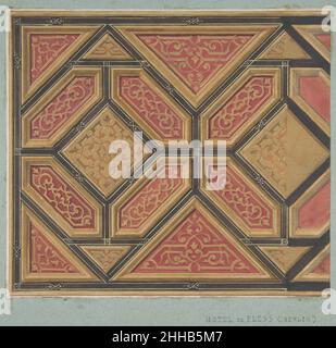 A ceiling design for Château de Cangé from the MET collection, showing ...