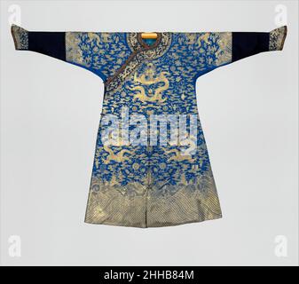 Emperor's Twelve-Symbol Dragon Robe. China, Qing dynasty, Daoguang ...
