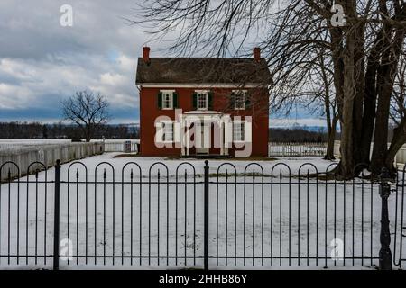 Winter at the Paul Sherfy Farm, Gettysburg National Military Park ...
