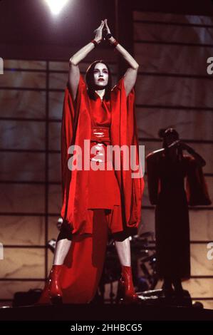 Los Angeles, CA. Madonna performs live at the 41st Annual Grammy Awards ...