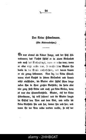 Sommergeschichten und Lieder - Der kleine Haewelmann 4 Stock Photo - Alamy