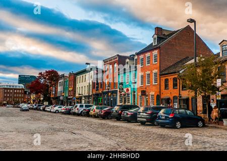 Photo of the Neighborhoods of Fells Point, Baltimore, Maryland USA ...