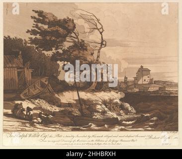 Beaching a Fishing Boat in a Gale, After John Hamilton Mortimer, April ...