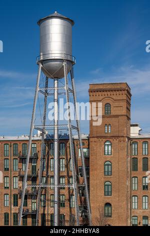 Historic Eagle & Phenix Mill water tower, just beyond the Synovus ...