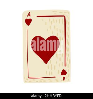 Playing cards in vintage doodle style. Spades Queen. Hand drawn ...