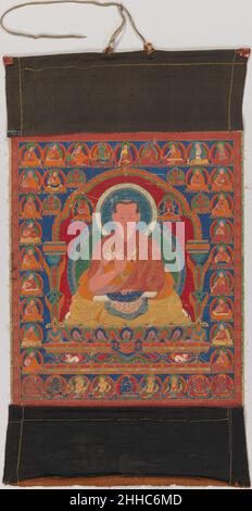 Portrait of Munchen Sangye Rinchen, the Eighth Abbot of Ngor Monastery ...