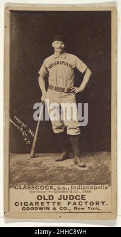 Glasscock, Shortstop, Indianapolis, from the Old Judge series (N172 ...