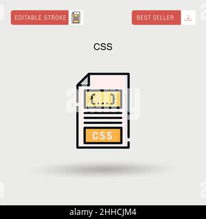 Css Simple vector icon Stock Vector Image & Art - Alamy