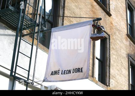 General View of the store Aime Leon Dore on Mulberry Street in Soho ...