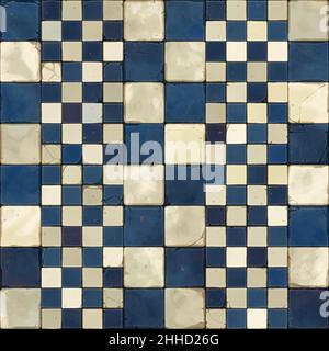 Cartoon seamless stone pavement tiles pattern, brick wall texture ...