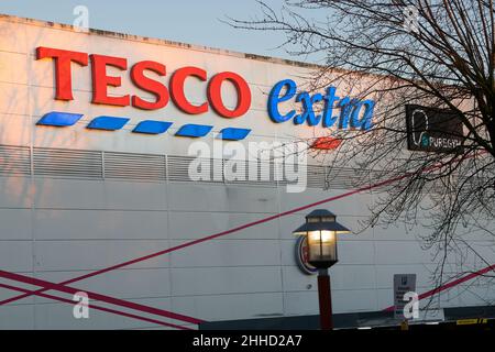 Tesco at Weston Favell shopping centre Northampton UK Stock Photo - Alamy