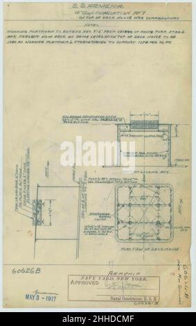 SS Armenia- 4'' Gun Foundation Stock Photo - Alamy
