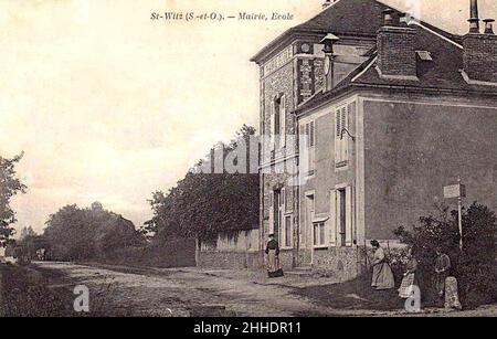 St Witz, mairie-école Stock Photo - Alamy