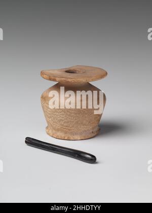 This ancient kohl jar and applicator stick illustrate Egyptian personal ...