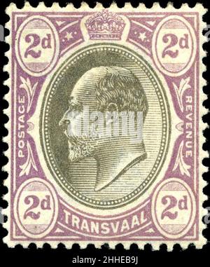 Stamp Transvaal 1902 2p Stock Photo - Alamy