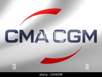 CMA CGM logo Stock Photo - Alamy