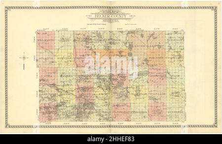 Standard atlas of Becker County, Minnesota - including a plat book of ...
