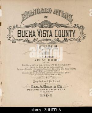 Standard atlas of Buena Vista County, Iowa - including a plat book of ...